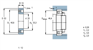 1205 bearing 25*52*15mm 1205ATN self aligning ball bearings
