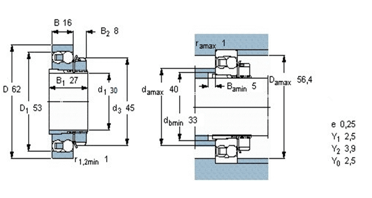 1206 bearing 30*62*16mm 1206ATN self aligning ball bearings