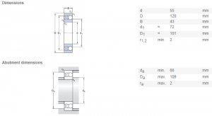 ZYSL 2311 bearing 55*120*43mm 2311ATN self aligning ball bearing