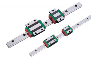 What is the function of precision linear rails?