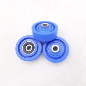 OEM Nylon wheel 8*48*21mm used for a garments railing system